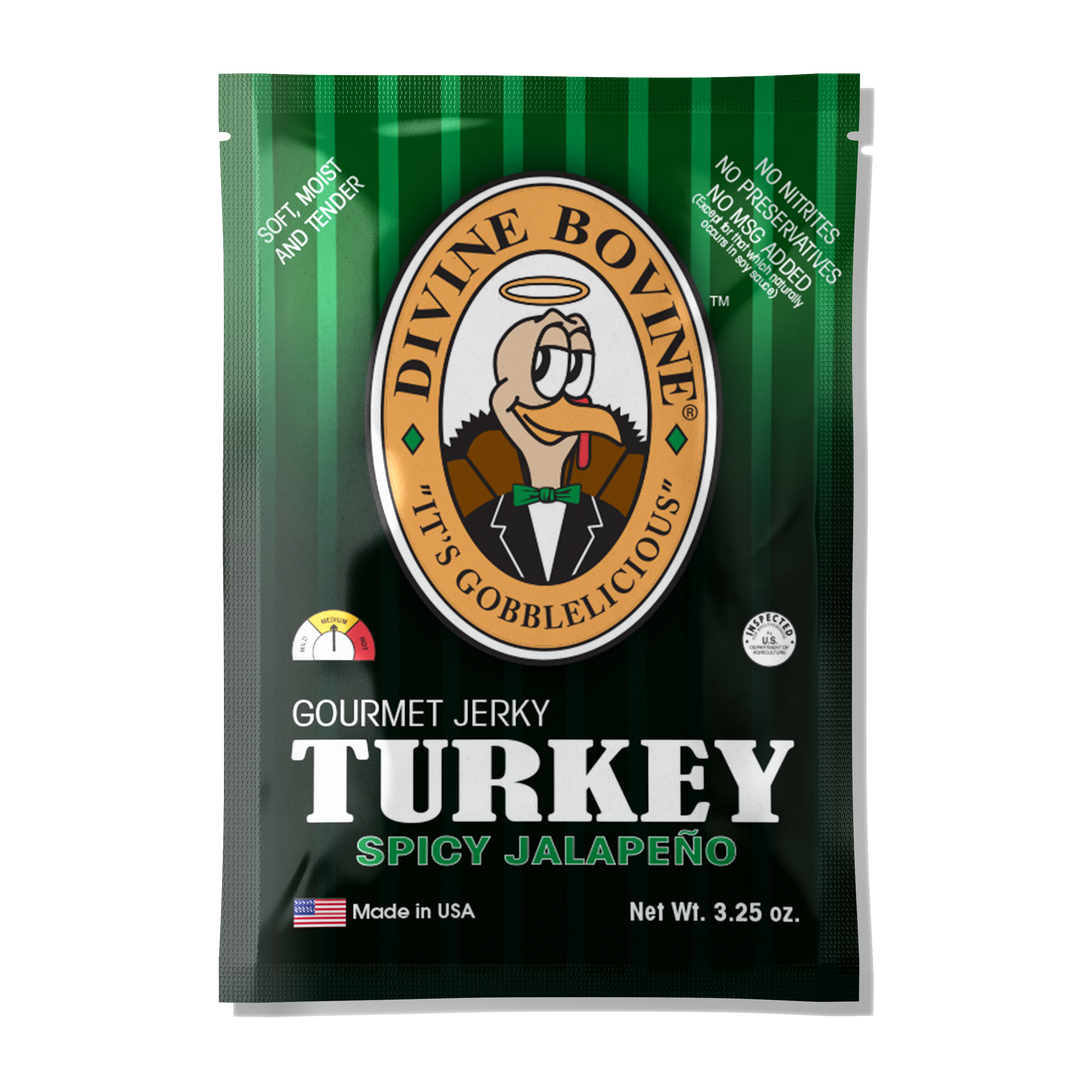 Turkey (Spicy Jalapeno) – Divine Bovine Jerky